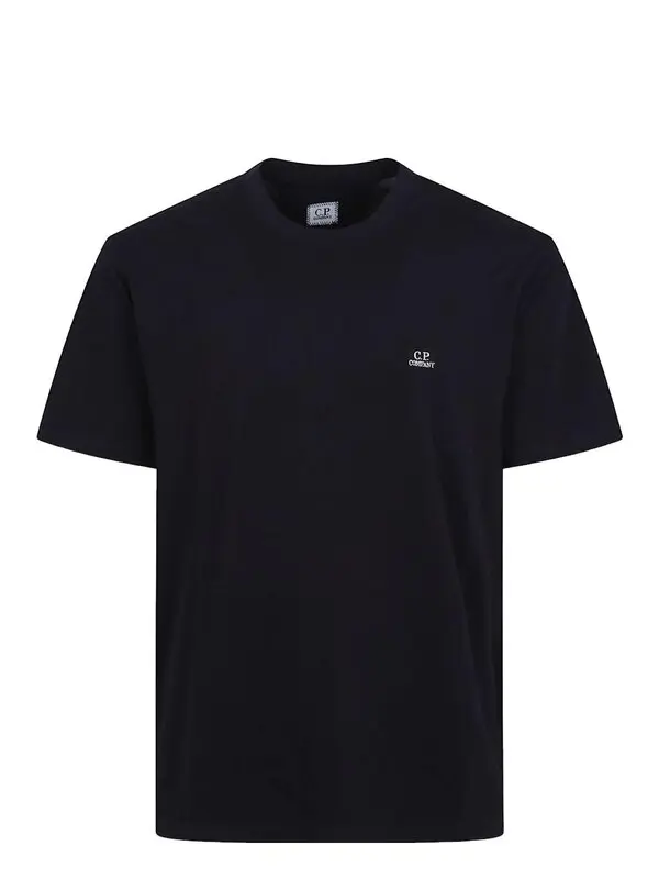 C.P. COMPANY Logo Cotton T Shirt - Blue