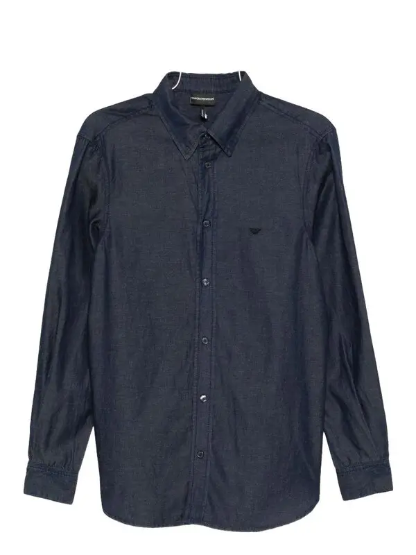 Emporio Armani Denim Cotton Shirt - Blue