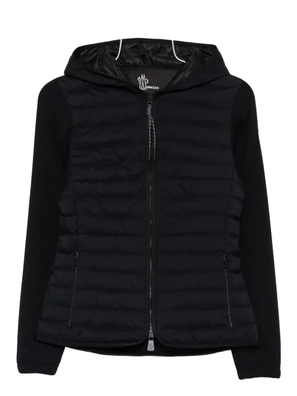 Moncler Padded Zip Cardigan - Black