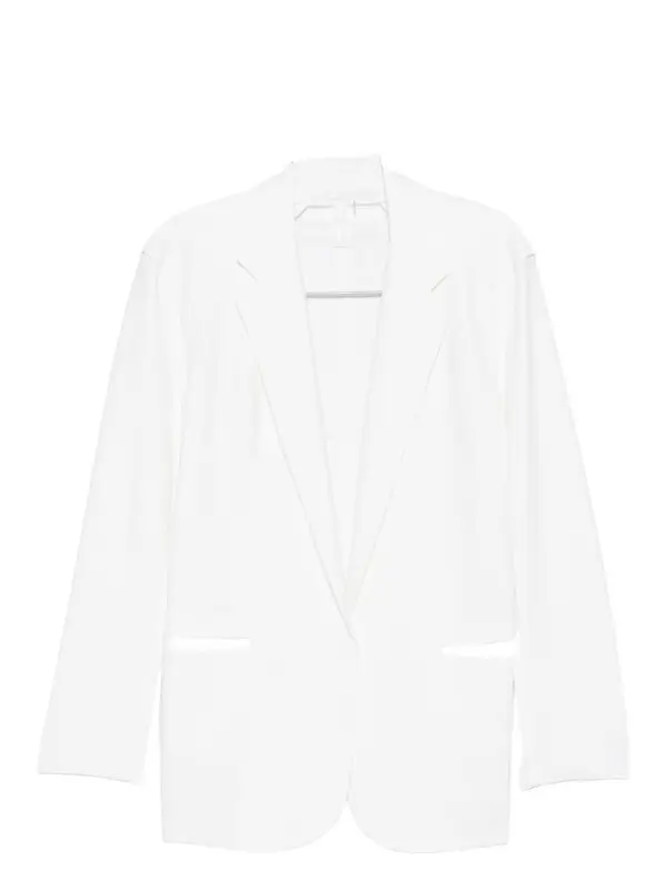 Norma Kamali Oversized Single Breasted Blazer - White