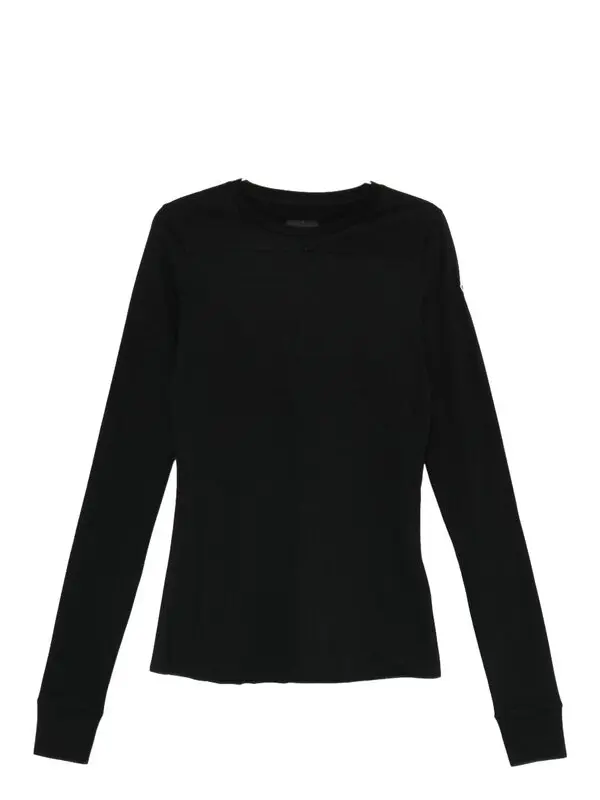 Moncler Cotton Crewneck Sweater - Black