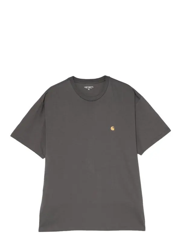 Carhartt Work In Progress Logo Cotton Polo Shirt - Grey