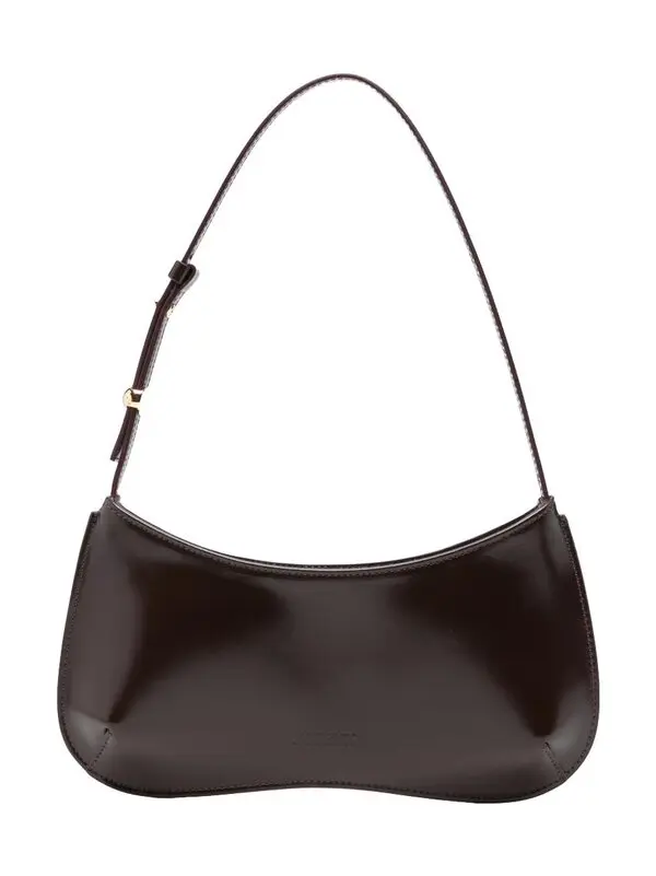 Jacquemus Le Bisou Leather Shoulder Bag - Bordeaux