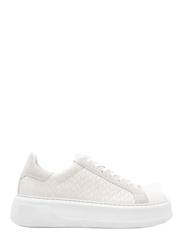 Woolrich Chunky Court Leather Sneakers - White