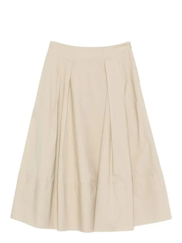 Woolrich Cotton A-line Skirt - Beige