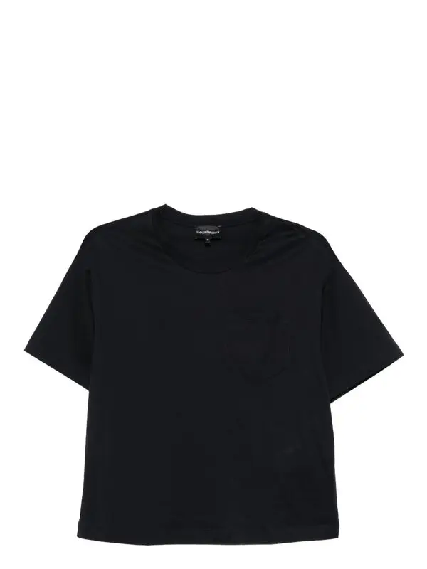 Emporio Armani Logo Cotton T-shirt - Blue