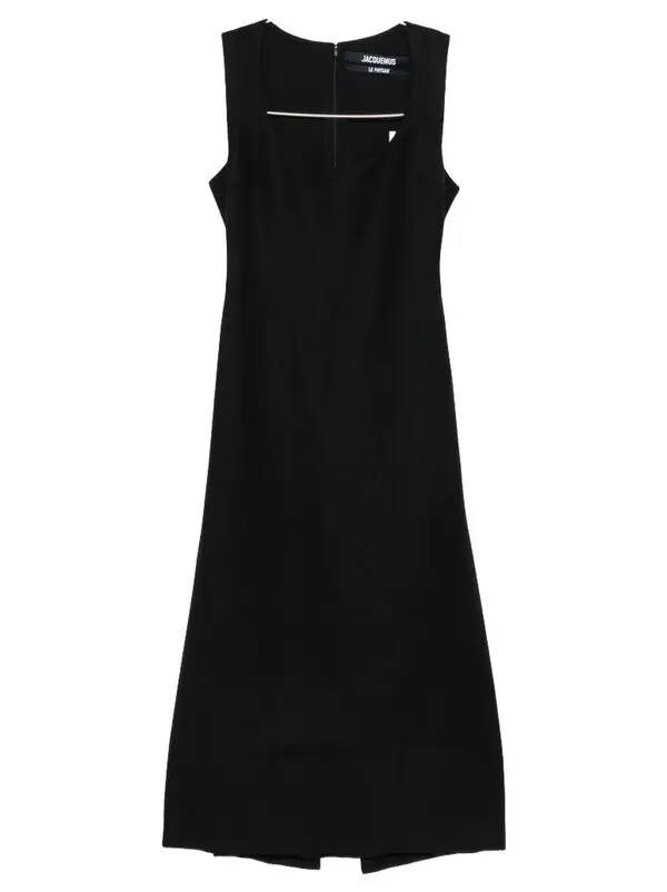 Jacquemus La Robe Tablier Long Dress - Black