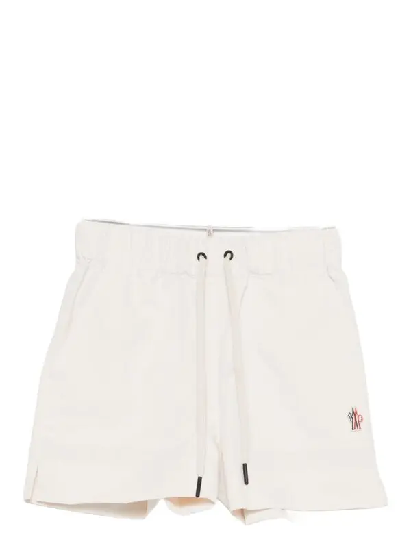 Moncler Logo Drawstring Shorts - White