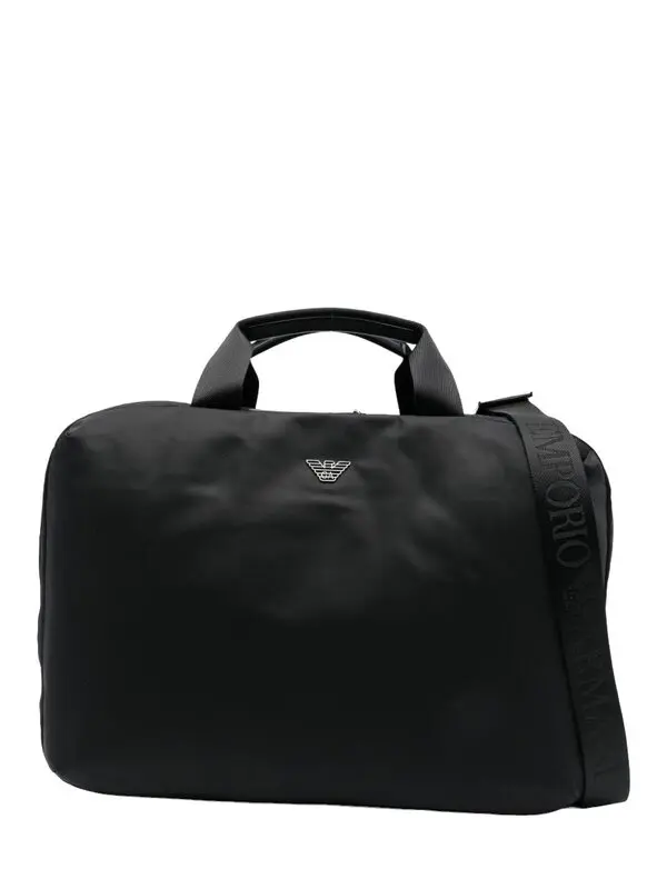 Emporio Armani Nylon Messenger Bag - Black