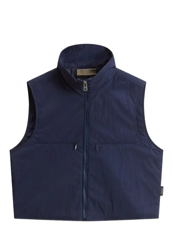 Woolrich Nylon Zipped Vest - Blue