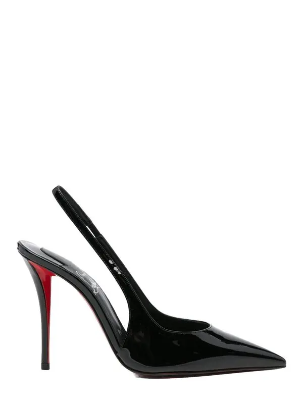 CHRISTIAN LOUBOUTIN Miss Z Patent Leather Pumps - Black