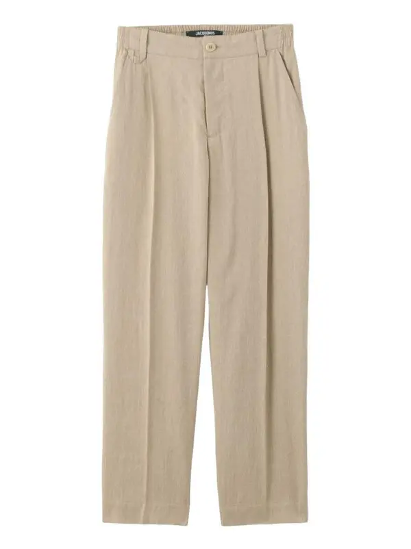 Jacquemus Le Pantalon Croisiere Trousers - Beige