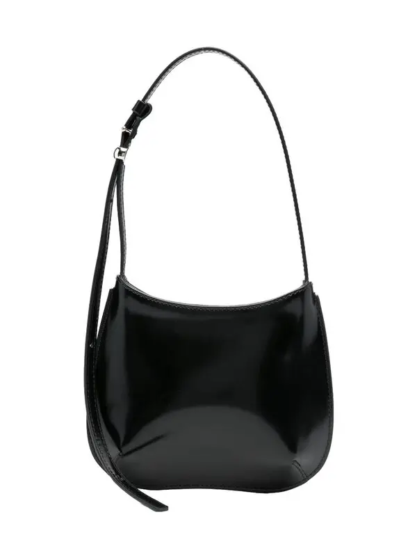 Jacquemus Le Petit Bisou Leather Shoulder Bag - Black