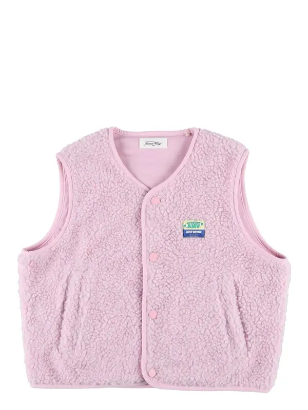 American Vintage Fleece Vest - Pink