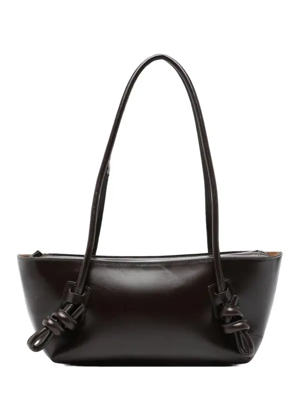 Hereu Fleca Leather Shoulder Bag - Marrone Scuro