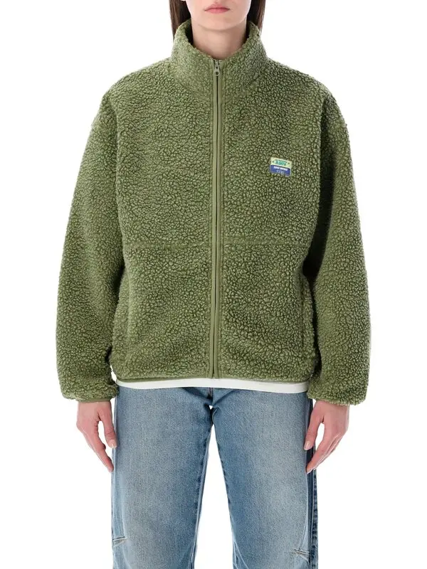 American Vintage Hoktown Fleece Jacket - Rive Military Green