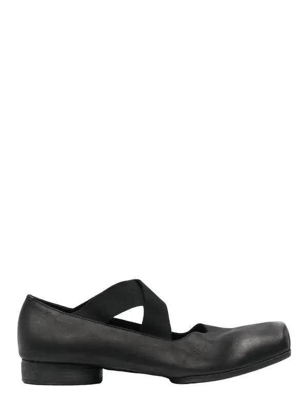 UMA WANG Leather Ballet Flats - Black