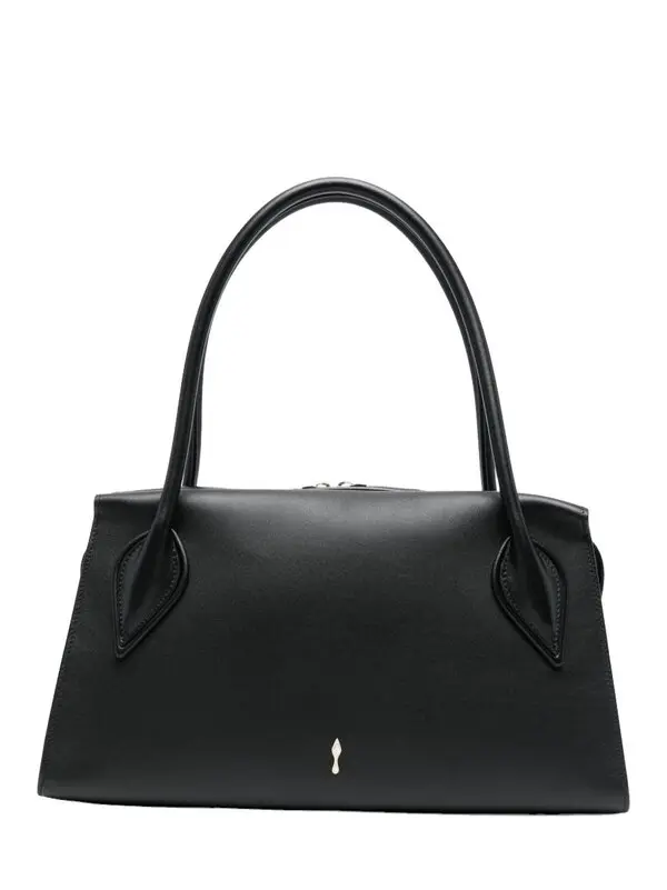 CHRISTIAN LOUBOUTIN Venus Medium Leather Shoulder Bag - Black