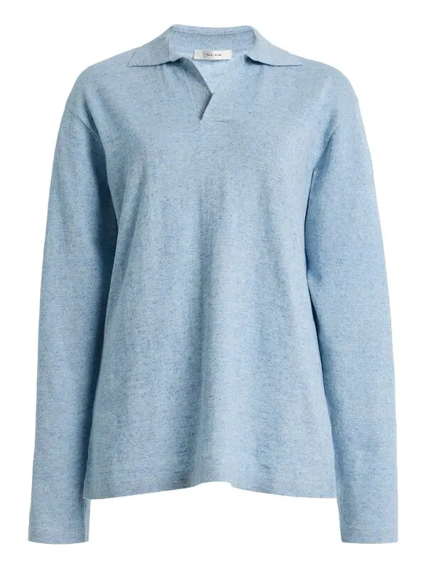 THE ROW Niosa Cotton Top - Blue
