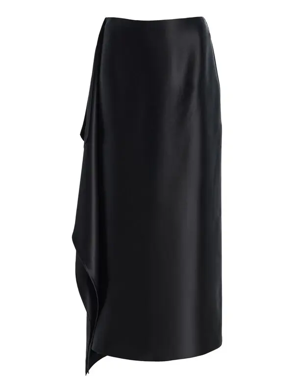 THE ROW Athalia Maxi Skirt - Black