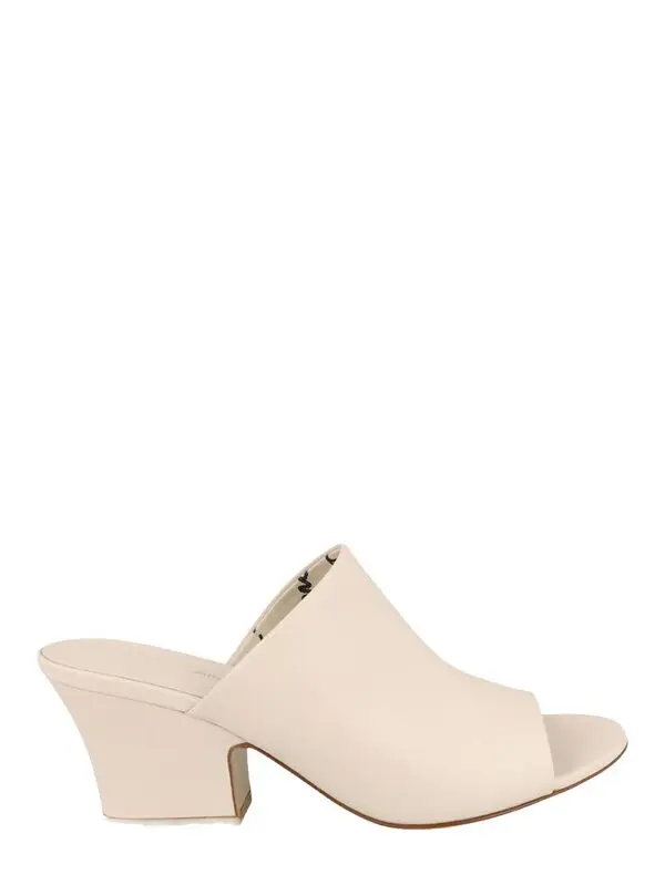 FERRAGAMO Leather Mules - White