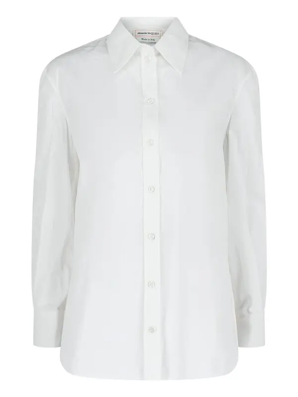 Alexander McQueen Classic Cotton Dress Shirt - White