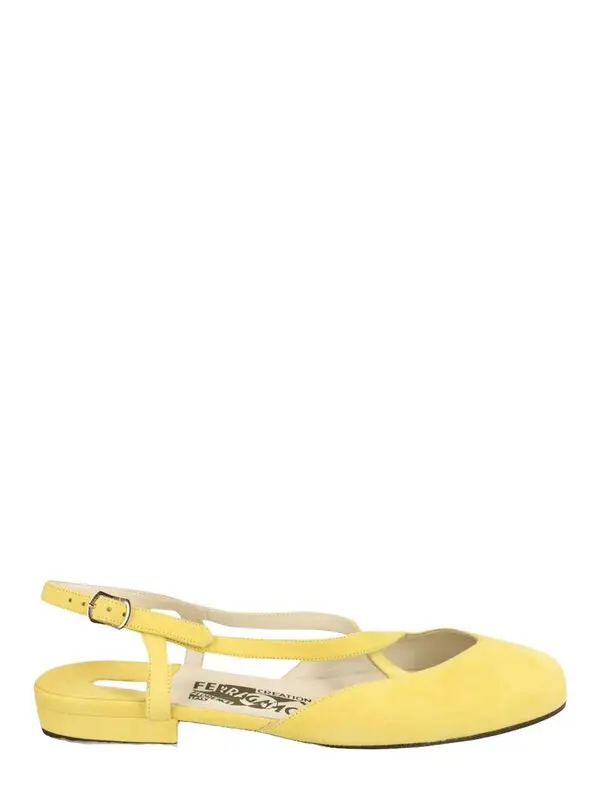 FERRAGAMO Oxalia 1950's Flat - Yellow