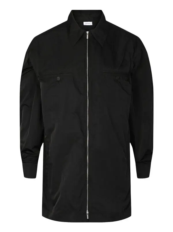 FERRAGAMO Zip-up Windbreaker With Removable Hood - Black