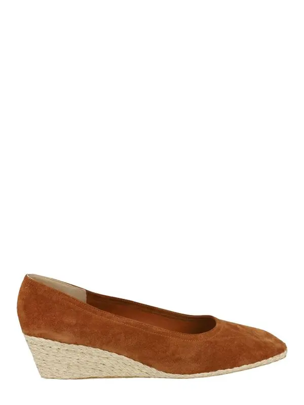 FERRAGAMO Campy 1976 Espadrille Wedge - Tan