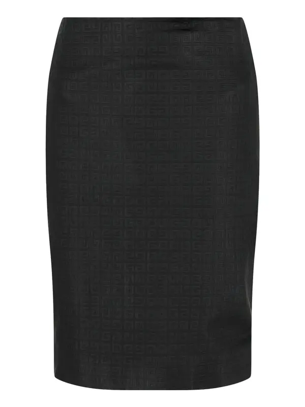 Givenchy Embossed 4g Logo Mini Skirt - Black