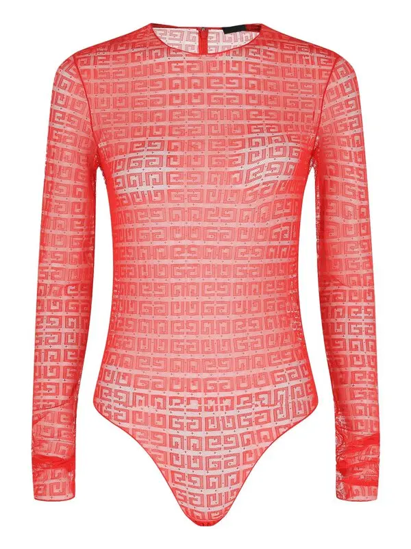 Givenchy 4g Lace Bodysuit - Red