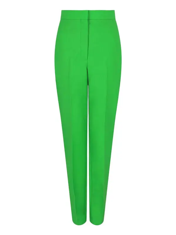 Alexander McQueen Wool-blend Trousers - Green