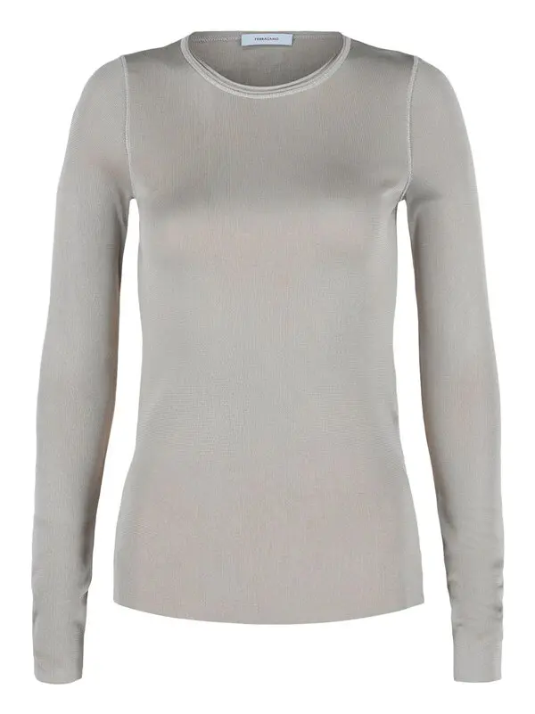 FERRAGAMO Long-sleeve Top - Grey