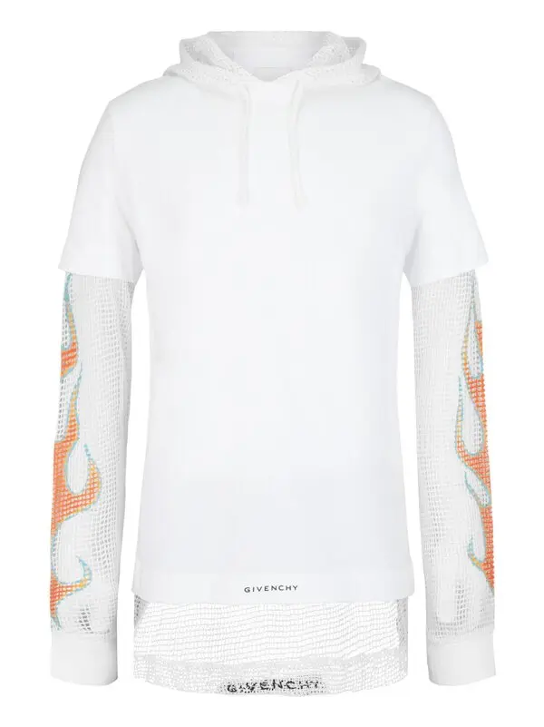Givenchy Overlapped Hooded T-shirt - White