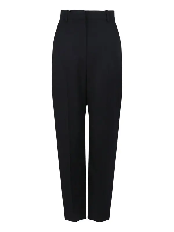 Alexander McQueen Barathea Cigarette Trousers - Black