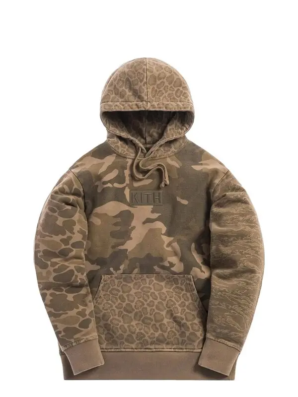 Kith Multi-camo Williams Hoodie - Brown