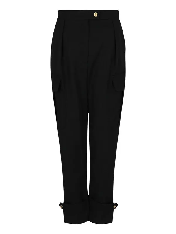 Alexander McQueen Tapered Cargo Trousers - Black