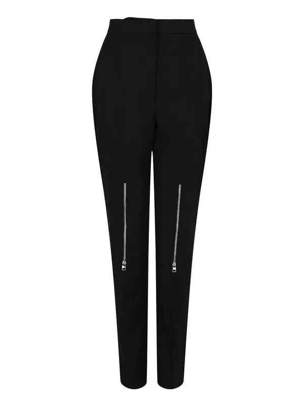 Alexander McQueen Zip Leg Pants - Black