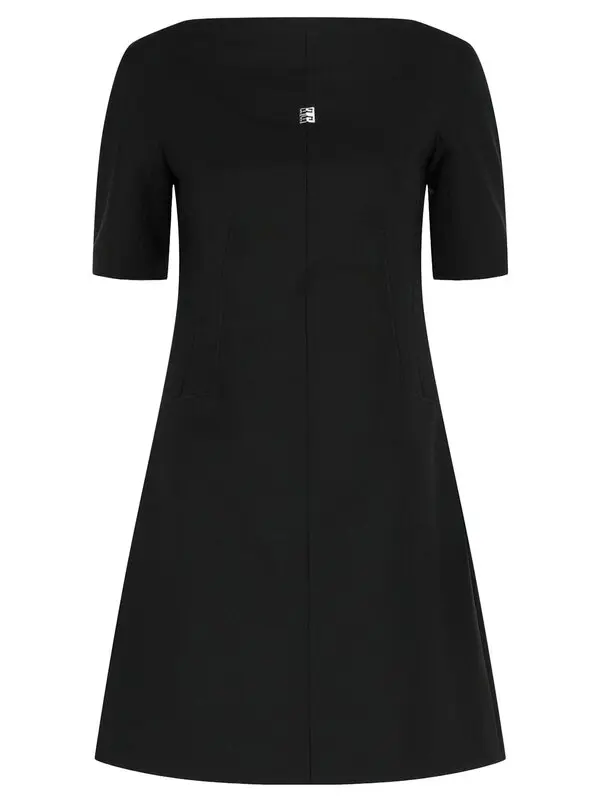 Givenchy Mini Dress With Contrast Trim - Black