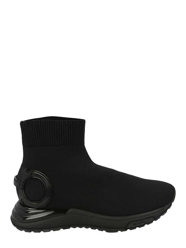 FERRAGAMO Gardena Sock Sneakers - Black