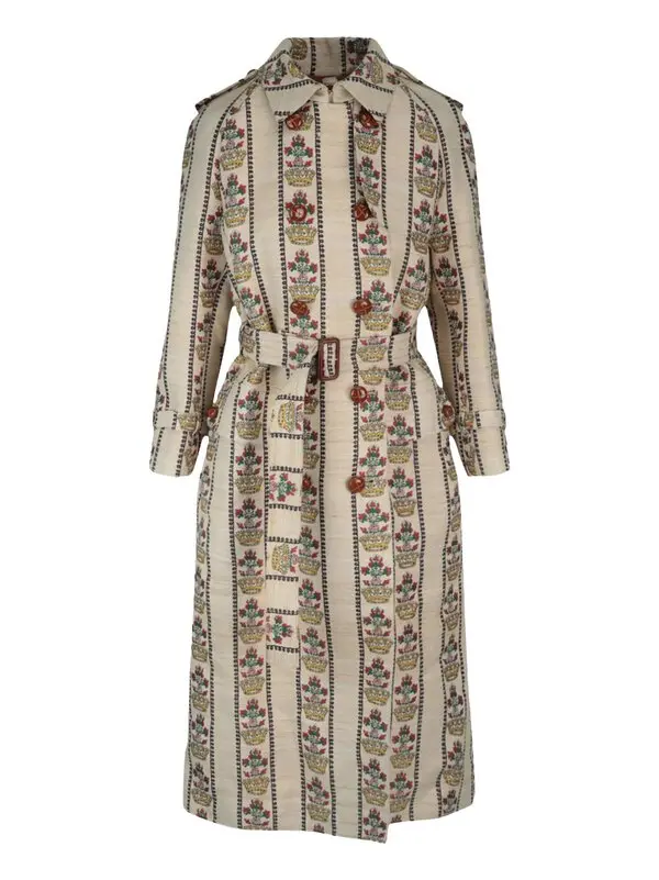 Gucci 100 Flower And Crown Coat - Multicolor