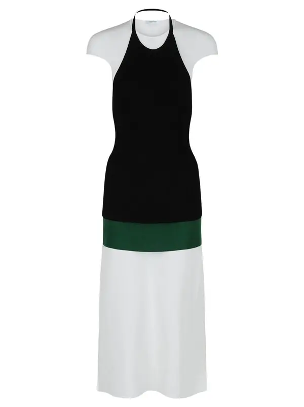 FERRAGAMO Layered Midi Dress - White