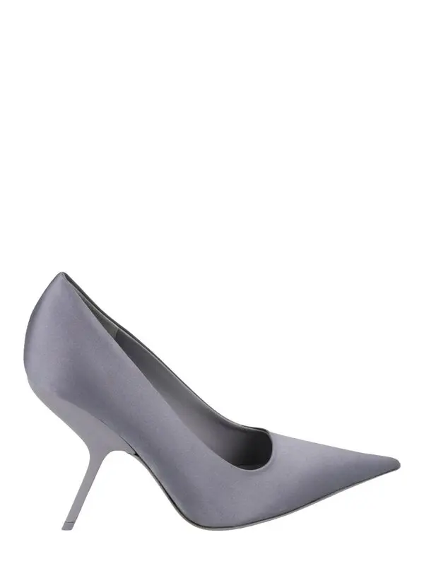 FERRAGAMO Eva X5 Satin Pump - Grey