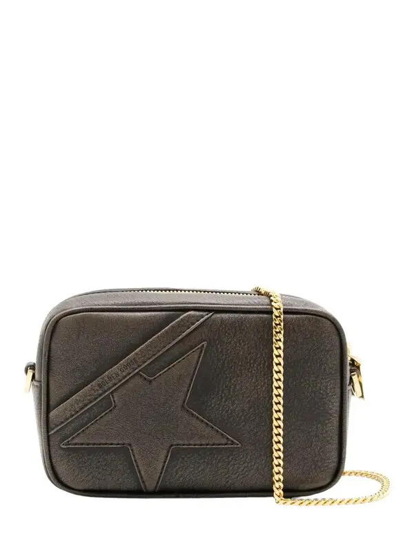 GOLDEN GOOSE Mini Star Leather Bag - Brown