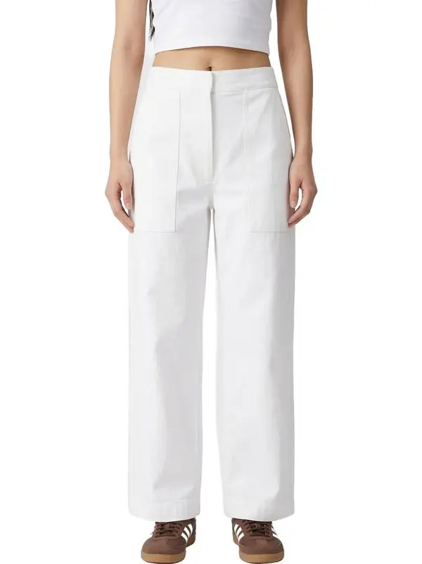 Studio Nicholson Wide Leg Trousers - White