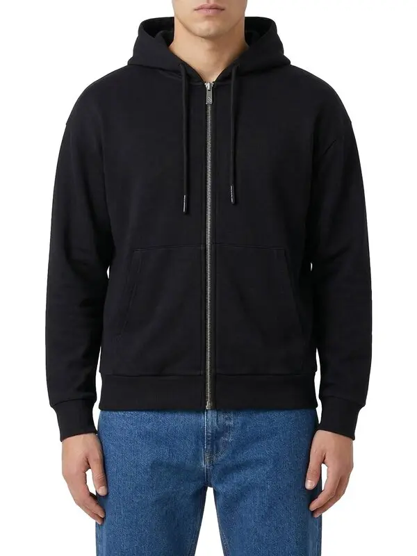 44 LABEL GROUP Full Zip Hoodie - Black