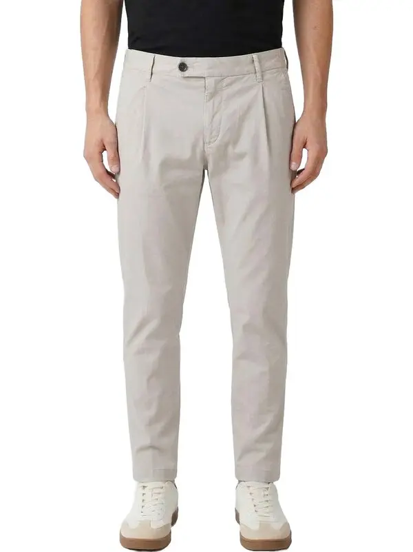 Eleventy Stretch Cotton Chino Trousers - Sand