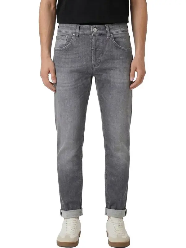 DONDUP Slim Fit Cotton Denim Jeans - Grey