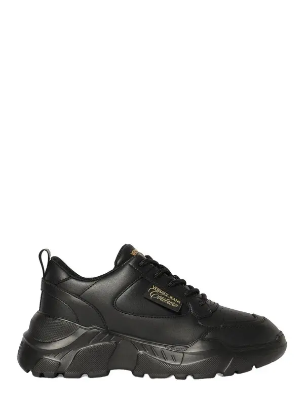 Versace Lace Up Sneakers - Black