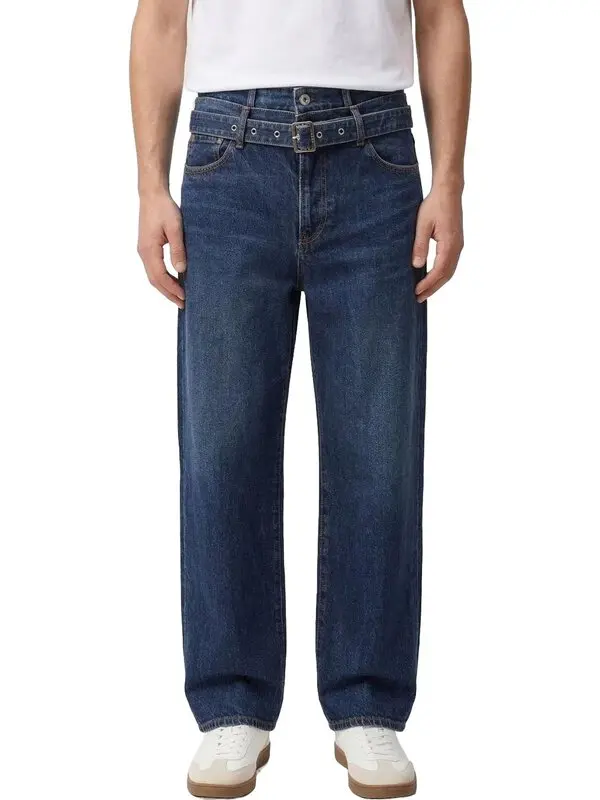 Sacai Cotton Denim Straight Jeans - Blue